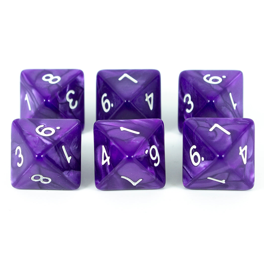 Paladin Roleplaying Purple D10 Dice Set - Pearl Effect