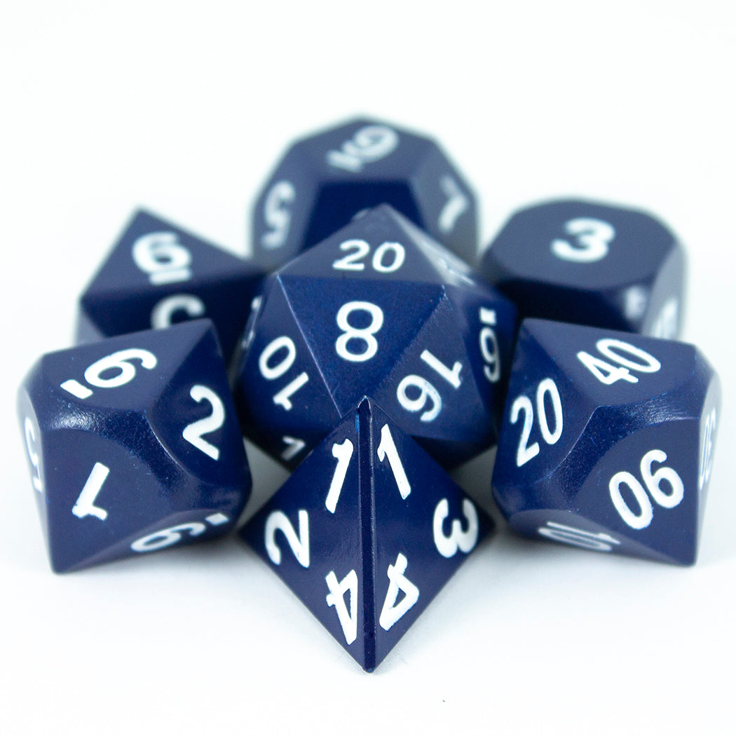 Paladin Roleplaying Solid Metal DnD Dice Set, Purple